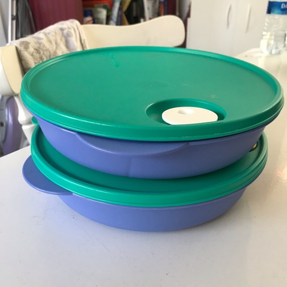 Tupperware | Kitchen | 3 Tupperware Crystal Wave Containers | Poshmark